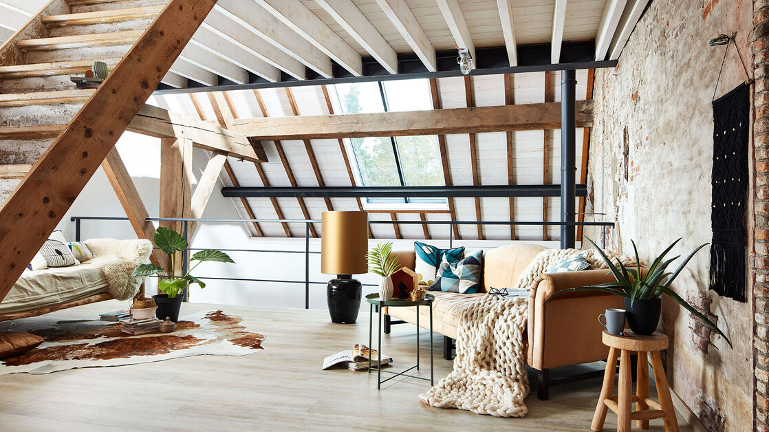 How rooms with sloped ceilings can be bright and welcoming