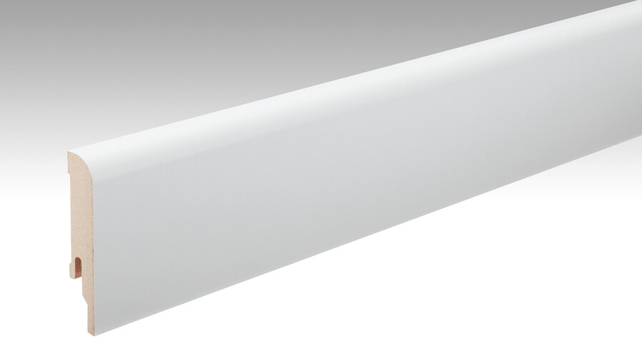 Skirting boards for all floors Plain white gloss DF 00324 MEISTER